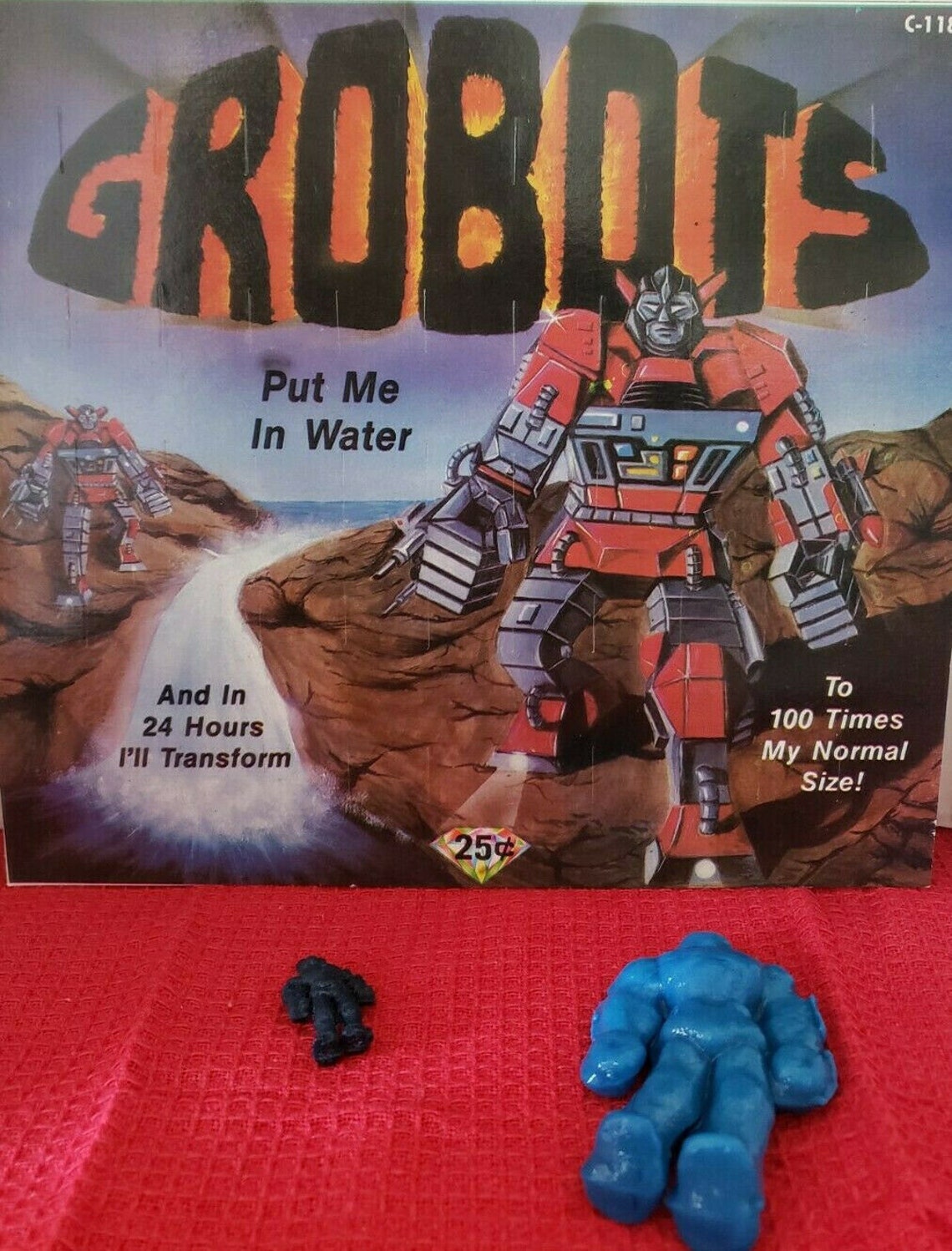 Vintage transforming gro-bot vending charm toy new old stock | Etsy