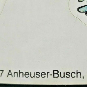Vintage 1987 Anheuser-busch Budweiser Beer Bud Man Sticker - Etsy