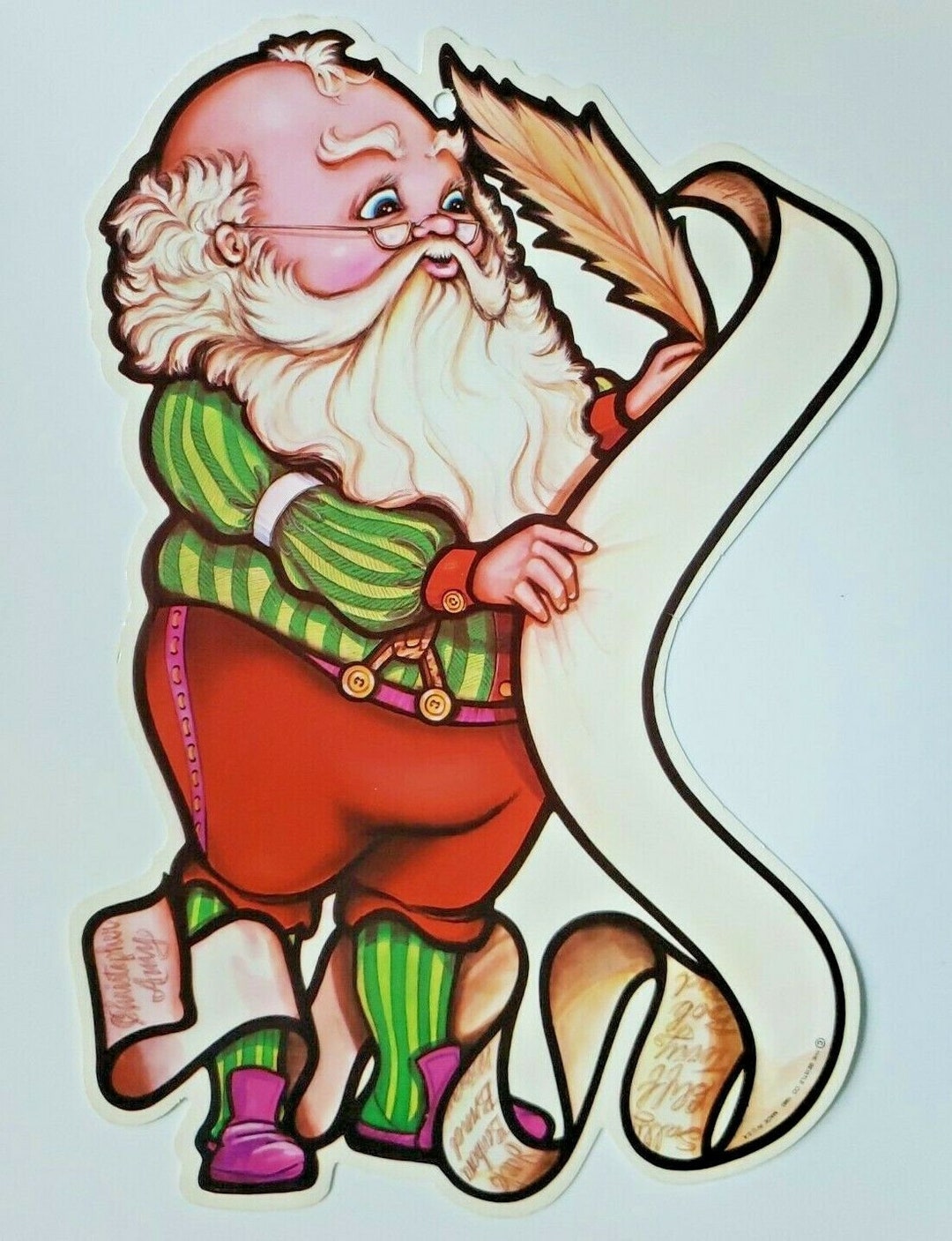 1980 Beistle Santa Clause Die Cut Wall Hanging 13 X 9 New - Etsy