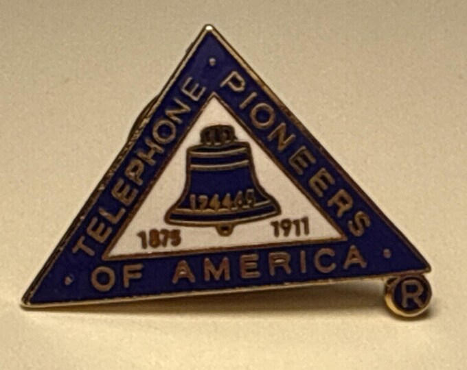 Telephone Pioneers of America Vintage Triangular Lapel Pin PB146 - Etsy