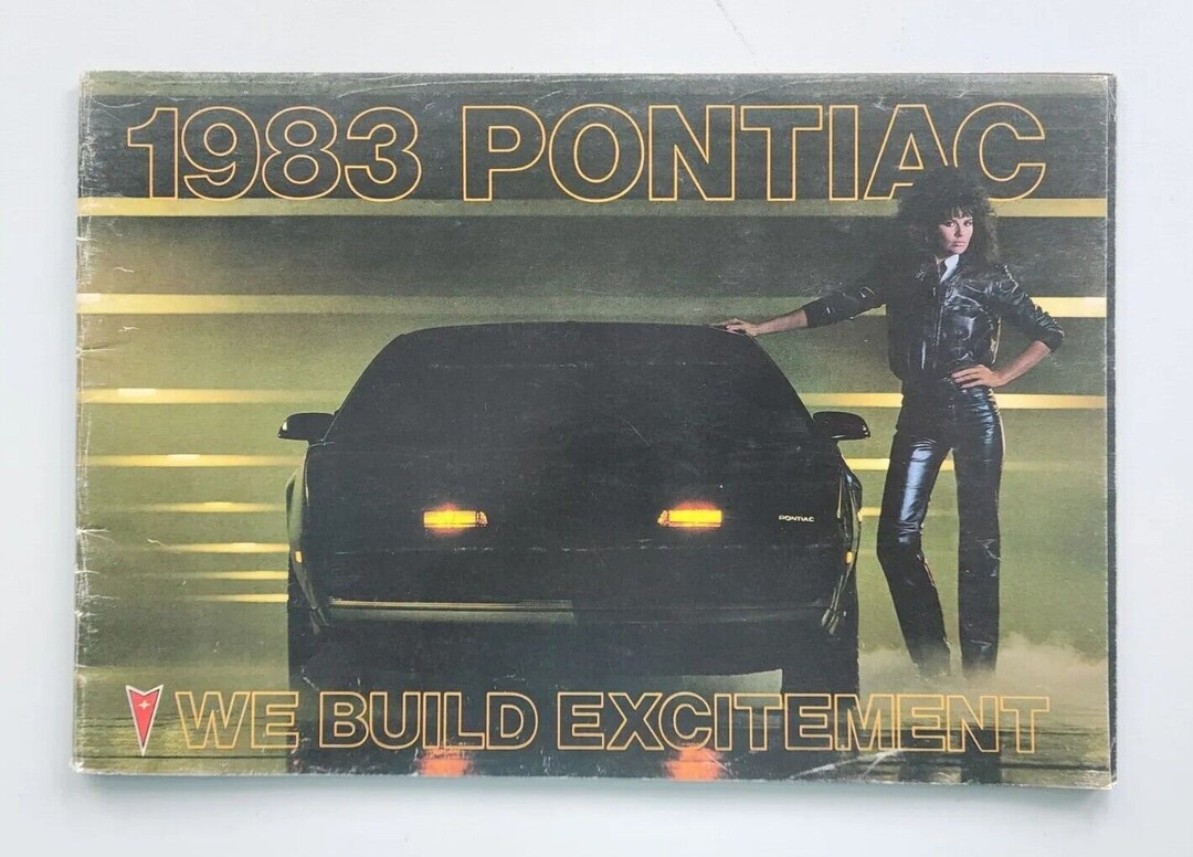 Original 1983 Pontiac "we Build Excitement" Sale Brochure CB1 - Etsy