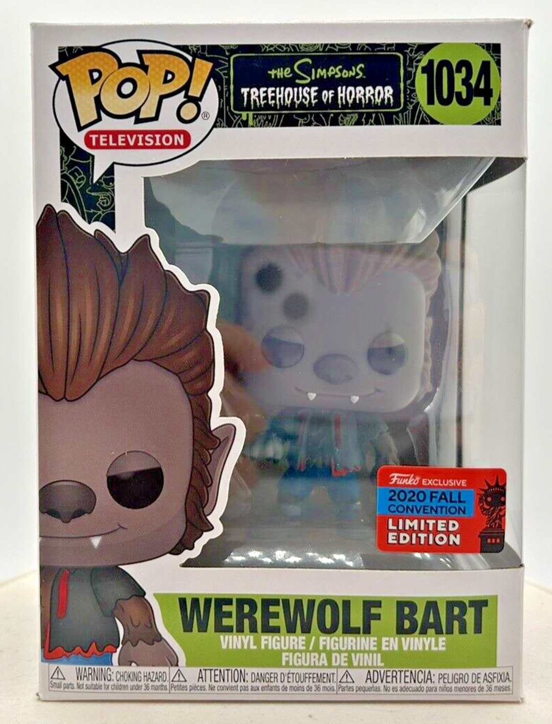 Funko Pop the Simpsons Treehouse of Horror Werewolf Bart 1034 F18 - Etsy