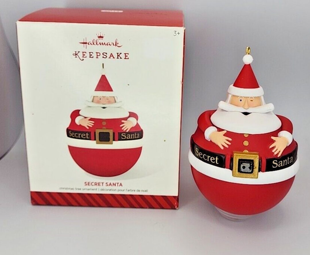 Hallmark Secret Santa Ornament Vtg 76 - Etsy