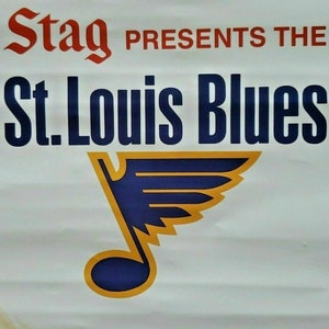 Vintage Stag Beer Presents 1975 St Louis Blues Hockey KPLR TV 11 Store ...