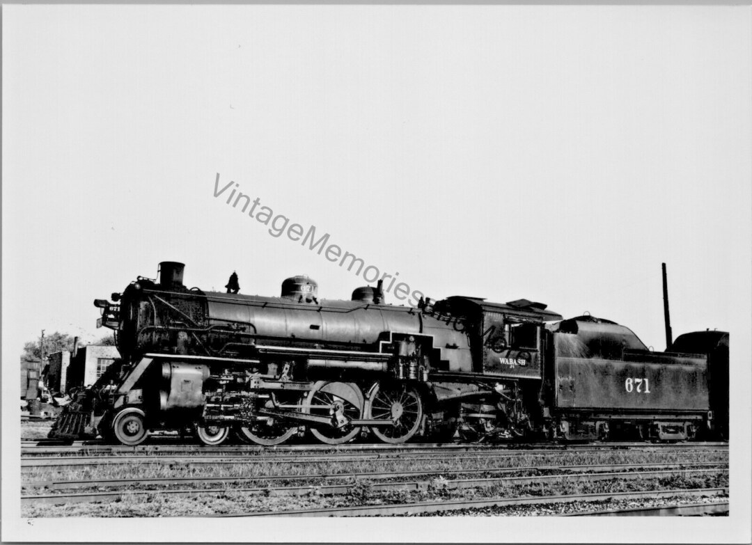 Vintage Wabash 671 Steam Locomotive 5x7 Real Photo T2-62 - Etsy