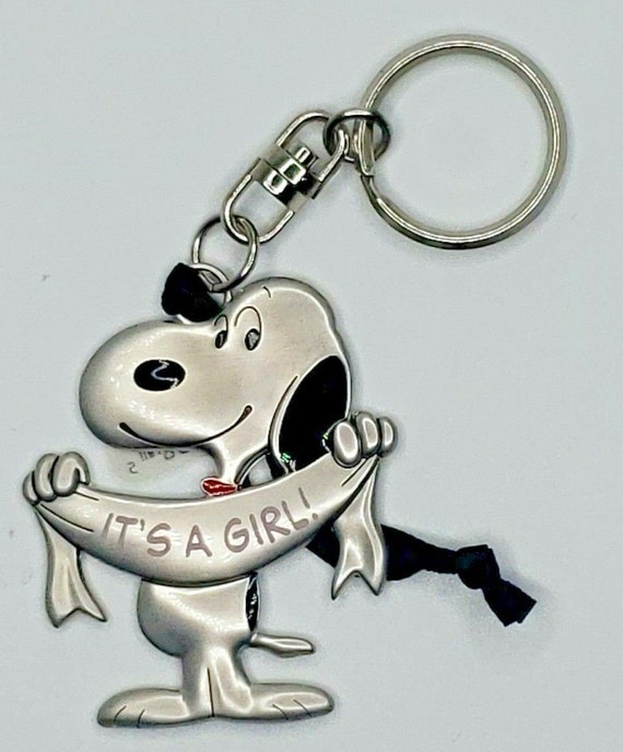 Hallmark's Peanuts Snoopy Pewter Key Chain / Ornament | Etsy