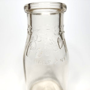 1942 Half Pint Milk Bottle Embossed Pevely St. Louis, Mo B2-42 - Etsy