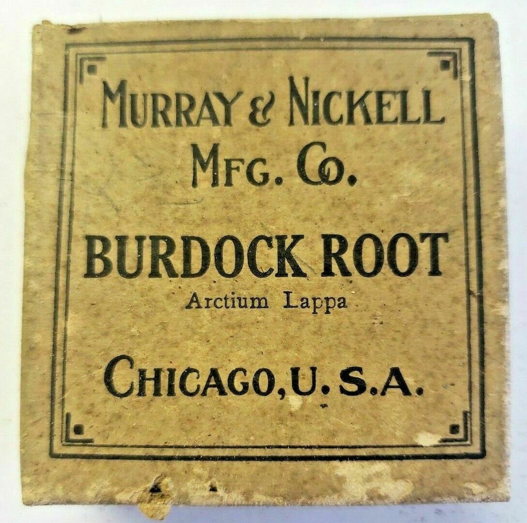 Antique Crude Drug Box Burdock Root Murray & Nickell Mfg Co - Etsy