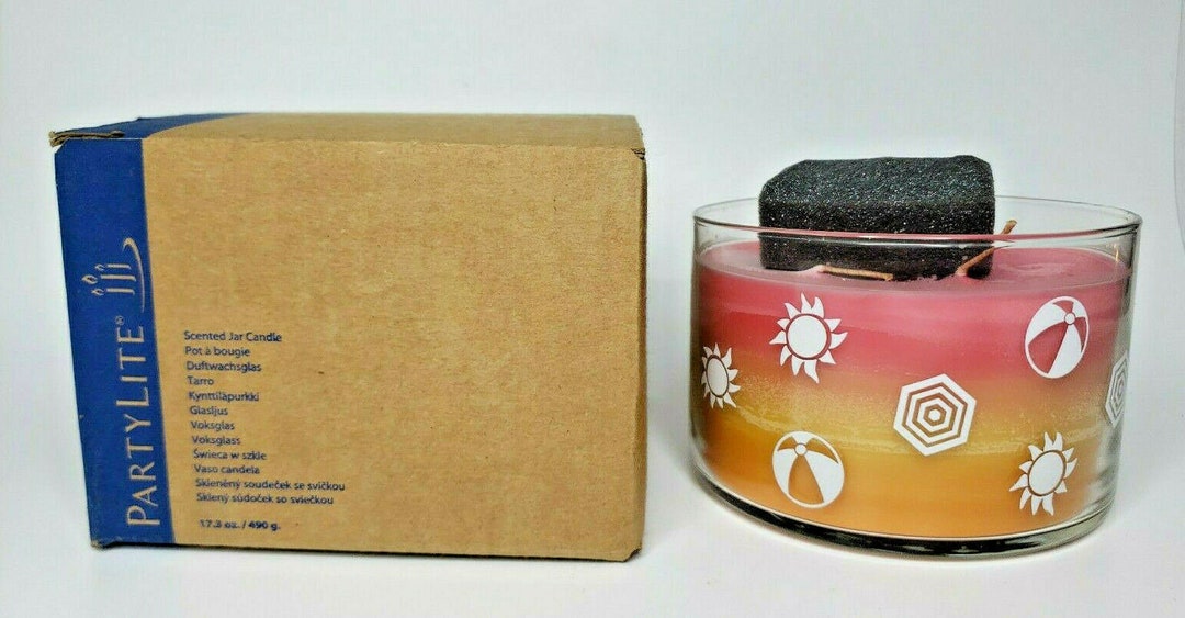 Vintage Retired Partylite Layered 3 Wick Bowl Jar Candle 13.5oz New Box ...