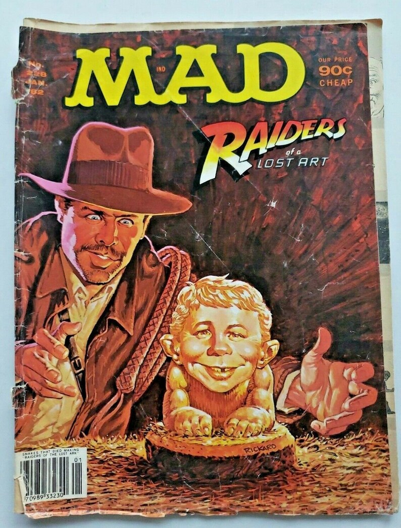 1982 Mad Magazine Januray No. 182 raders of a Lost - Etsy