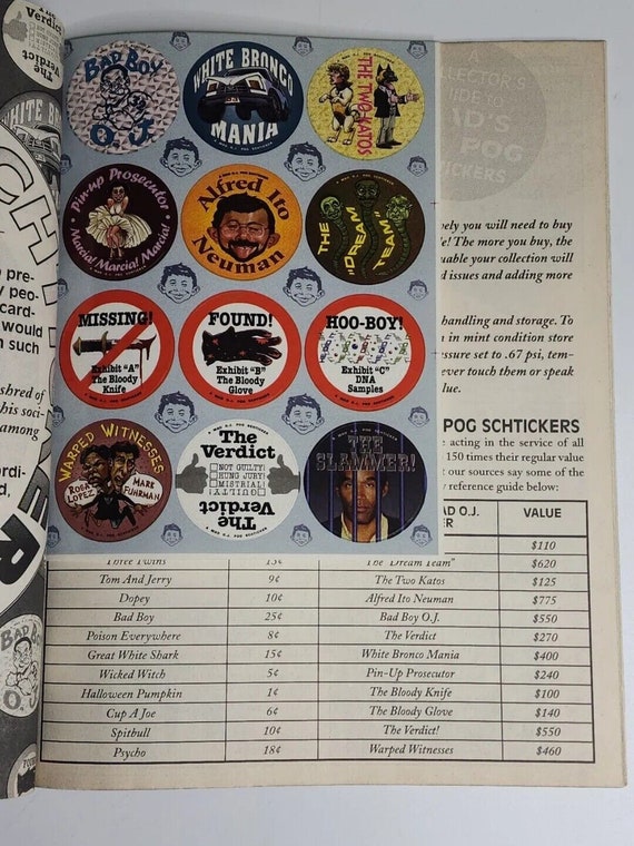 1995 mad magazine july super special edition o.j. pog… - Gem