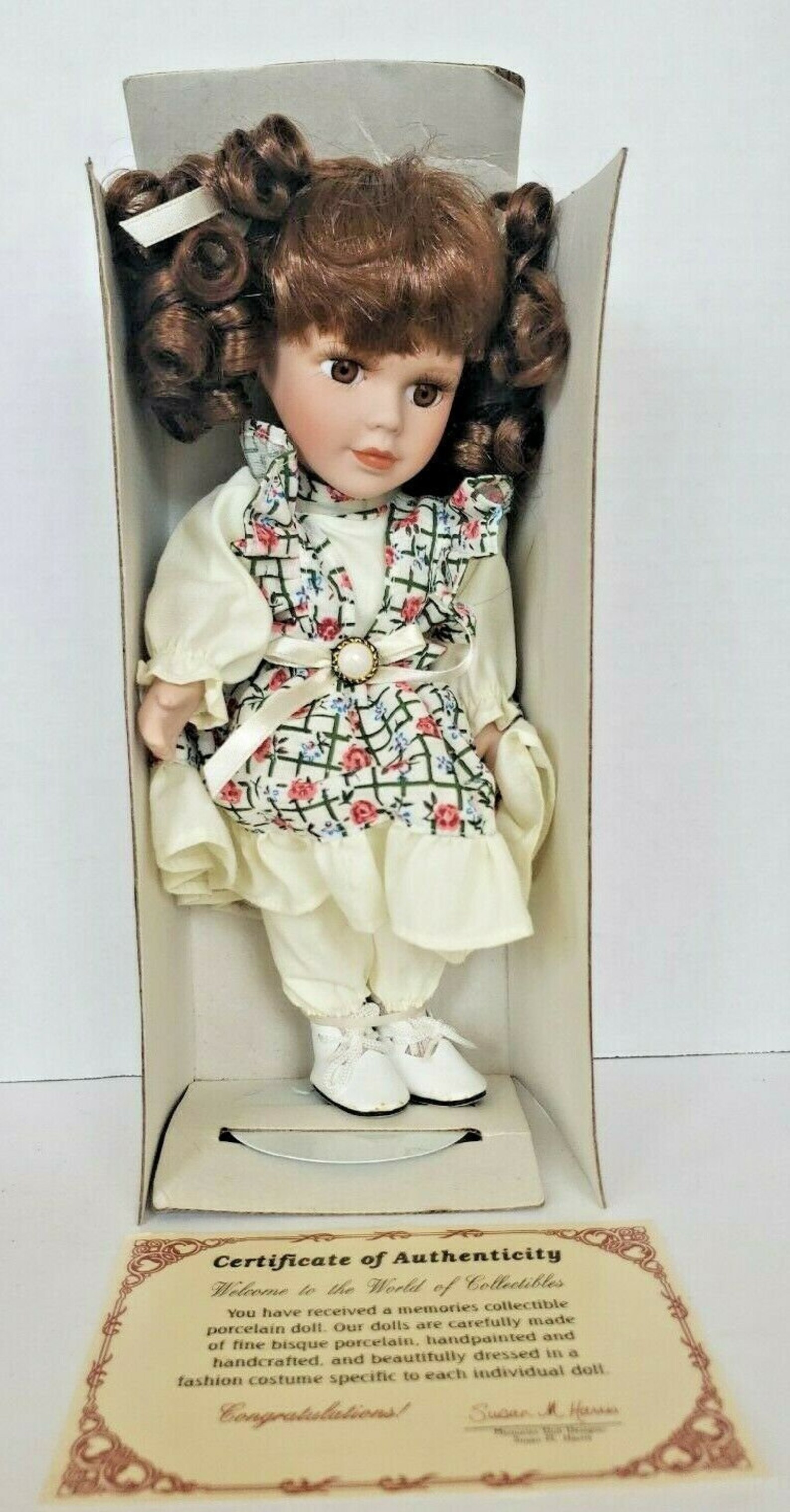 1999 collectible memories porcelain 11 doll cuddle wit | Etsy