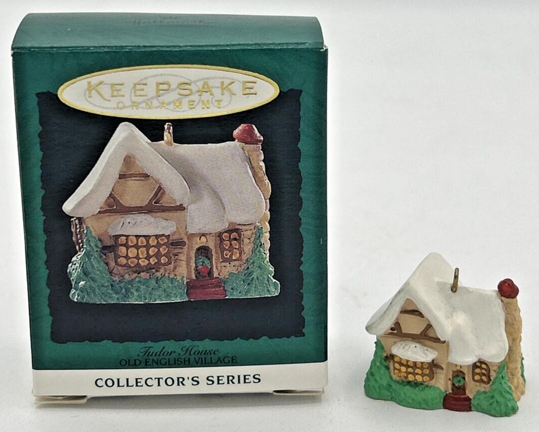 1995 Hallmark Tudor House Old English Village Miniature Ornament SKU ...