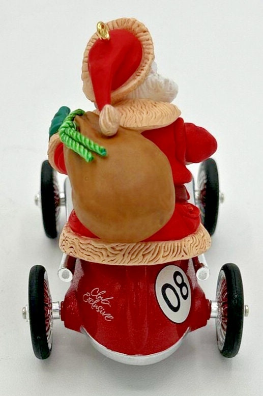 Vtg Hallmark Santa Takes a Spin Christmas Ornament SKU U213 - Etsy