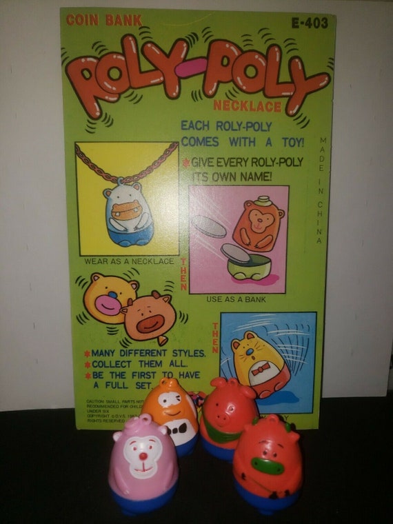 Vintage Gumball Roly Poly Necklace Charms Lot of 8 Ve… - Gem