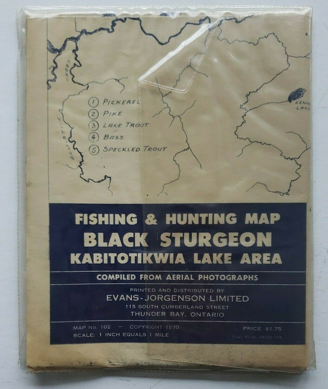Black Lake Fishing Map