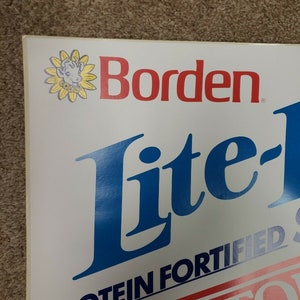 Vintage Borden Skim Milk Sign Decal Display Elsie's Promise NOS WH - Etsy