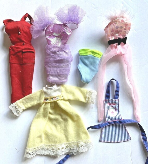 Lot of 6 barbie one piece clothing dresses swimsuit a… - Gem