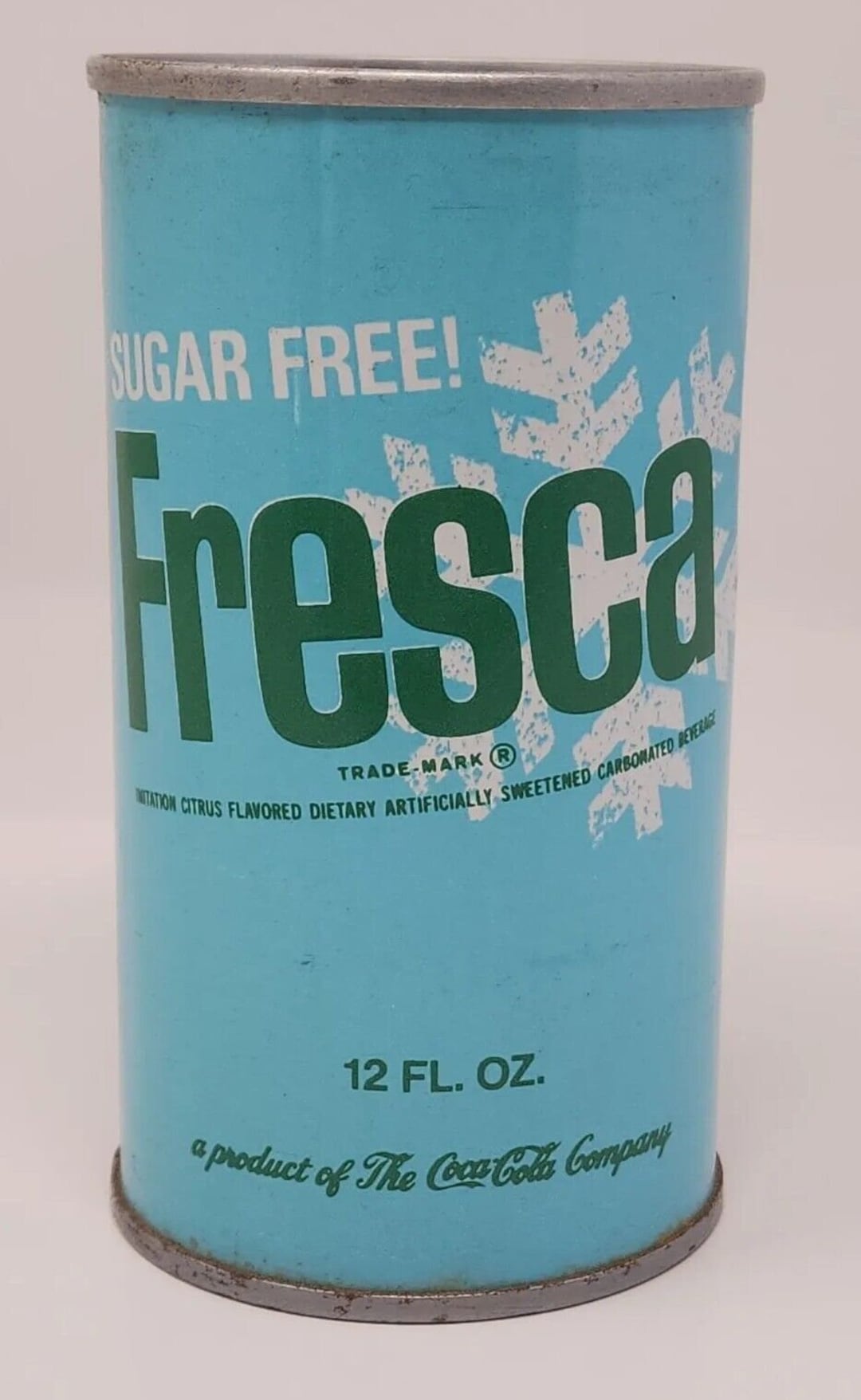 1970's 12 Oz Steel Fresca Sugar Free Coca Cola Empty Soda Pop Can BC5 ...