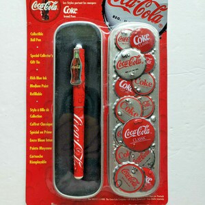 Coca Cola Collectible Ceramic Roller Ball Pens With Bottle Caps Gift ...