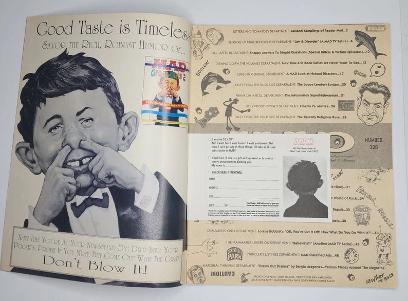 1994 Mad Magazine No.328 June Love Connection M381 - Etsy