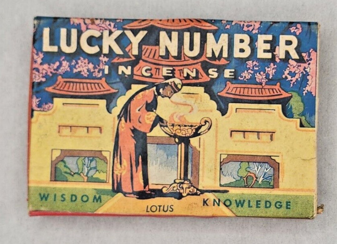 Vintage Lucky Number Incense Eastern Trading Chicago Cardboard Box ...
