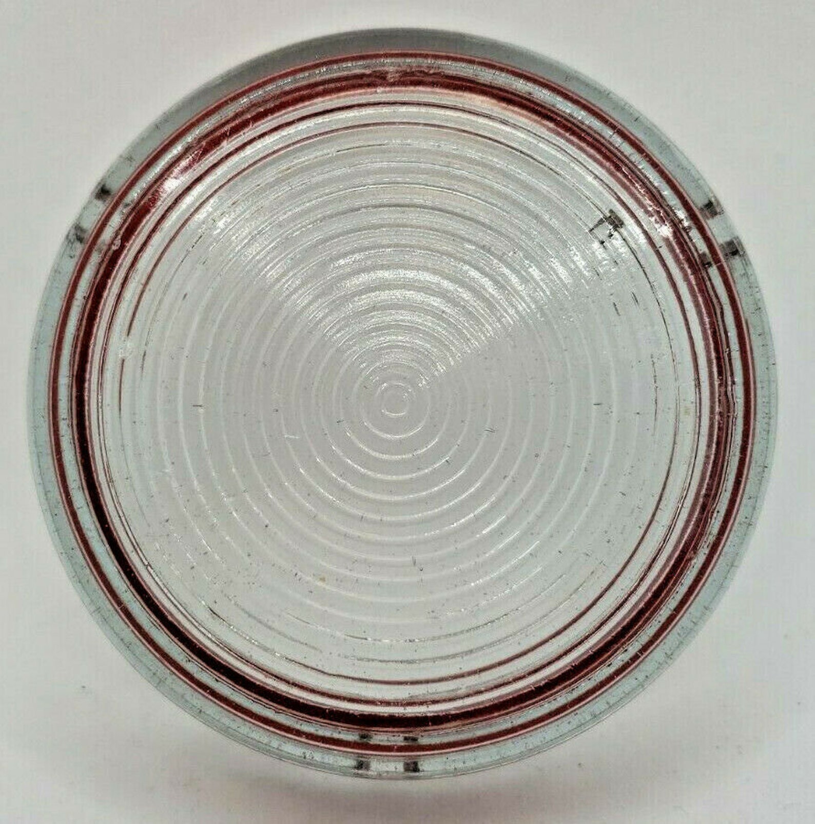 Vintage Riviera Lighthouse Delmonico Glass Red Ashtray Las - Etsy