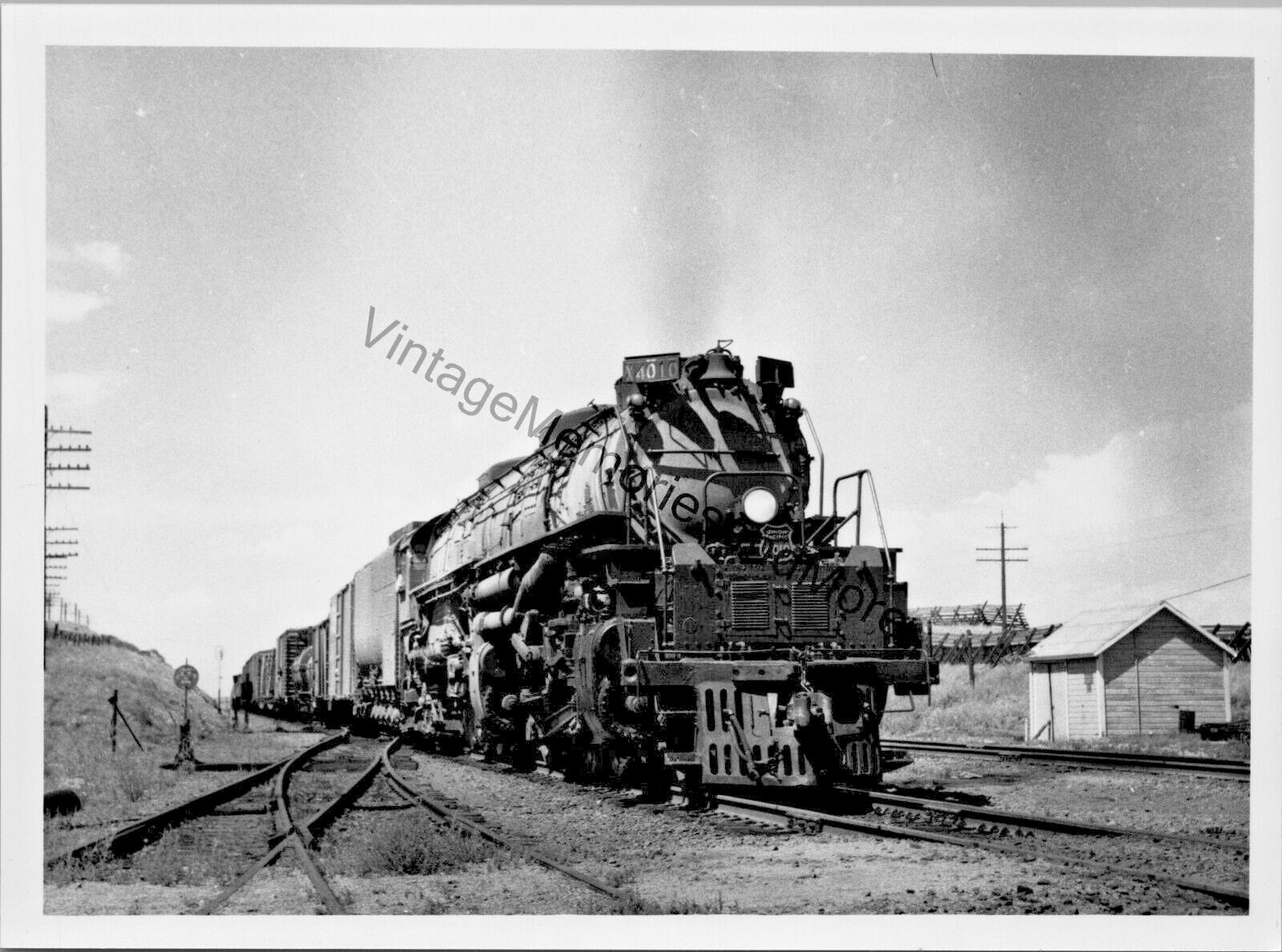 Vintage Union Pacific Railroad 4010 Steam Locomotive 5 X 7 Real Photo ...