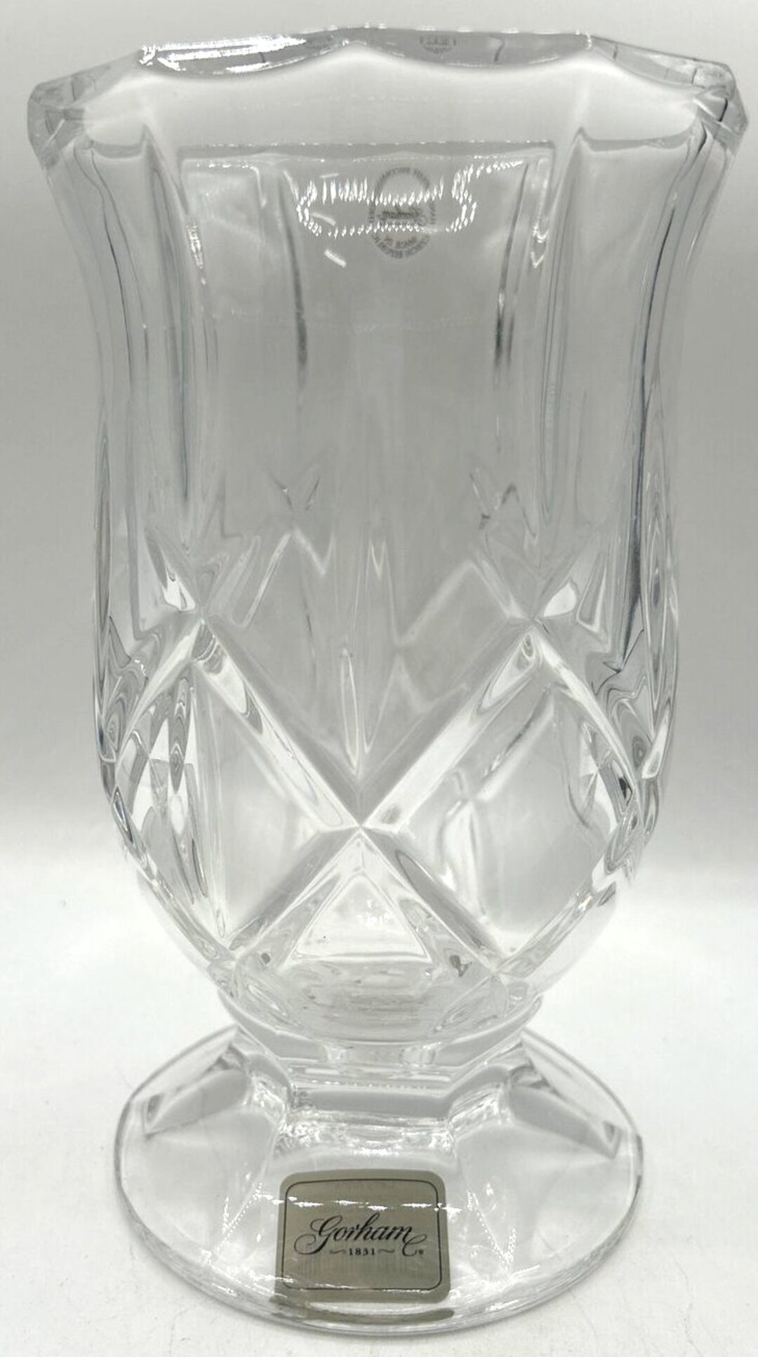 Gorham Lady Anne Hurricane Vase Lead Crystal 10in U259 - Etsy