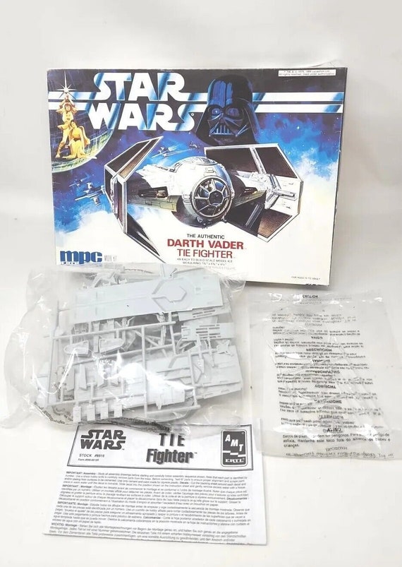 1989 Star Wars the Authentic Darth Vader Tie Fighter MPC Model Kit Sealed Parts Etsy Canada