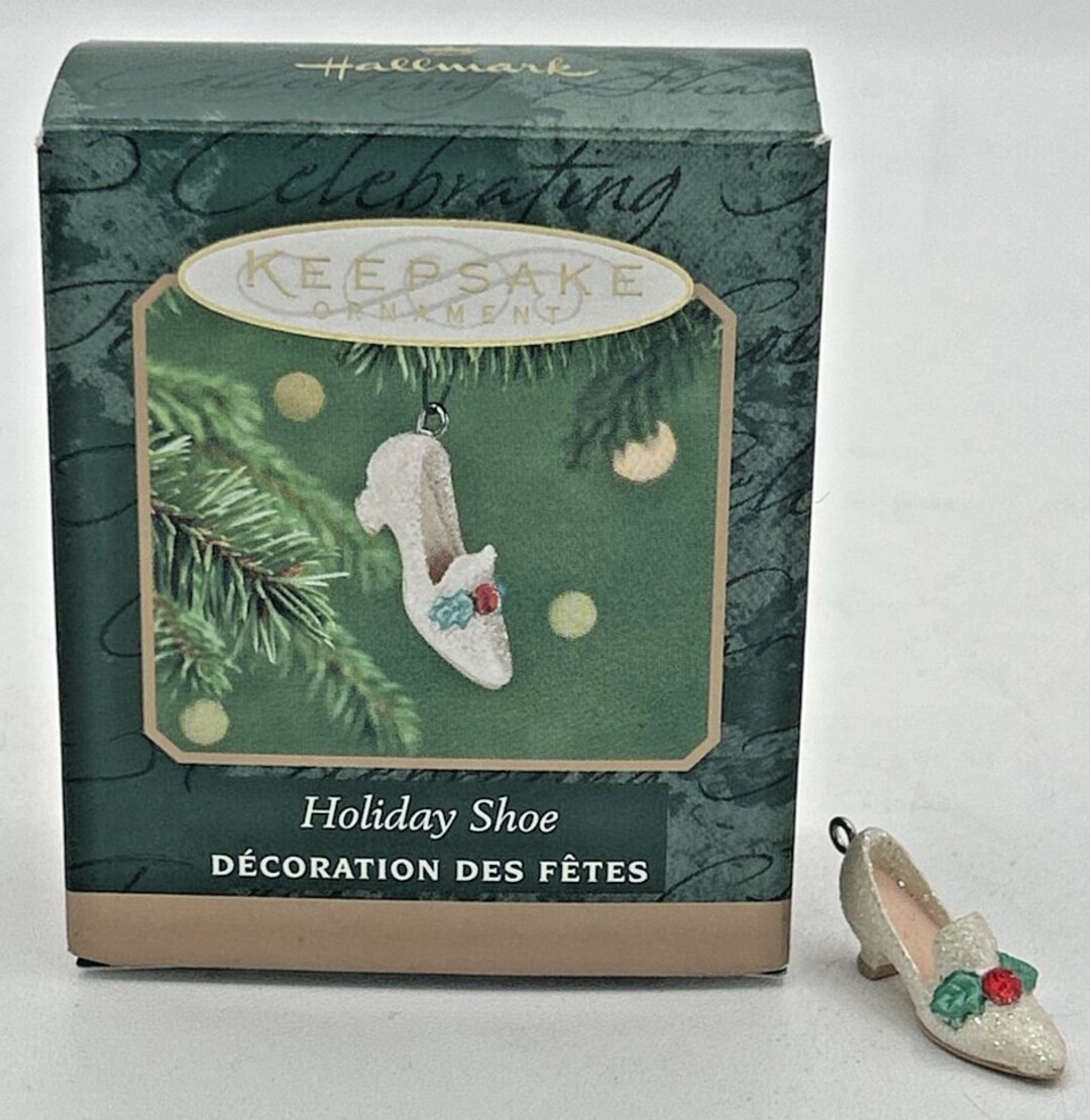 2001 Hallmark Holiday Shoe Keepsake Miniature Ornament SKU U31 - Etsy