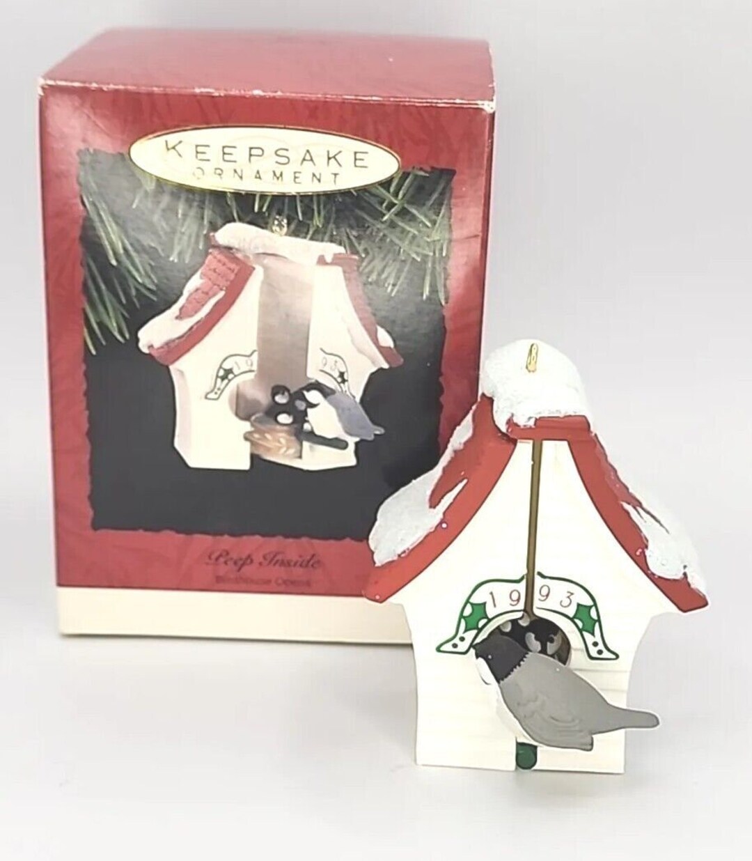 1993 Hallmark Peep Inside Birdhouse Opens Keepsake Ornament U6 - Etsy