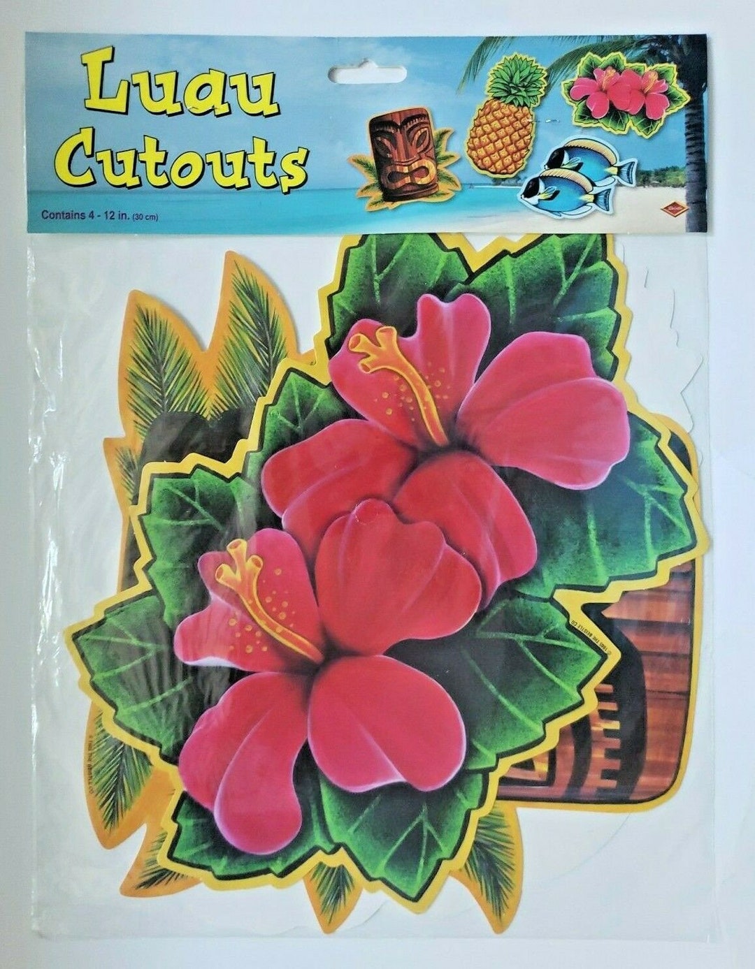 1985 Beistle Luau Cutouts 4-12 Set of Four New in Packaging - Etsy