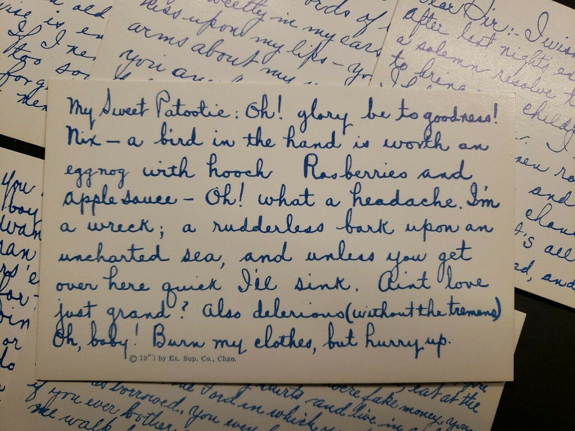 Vintage 1920's exhibit supply dear sweetheart love letters | Etsy