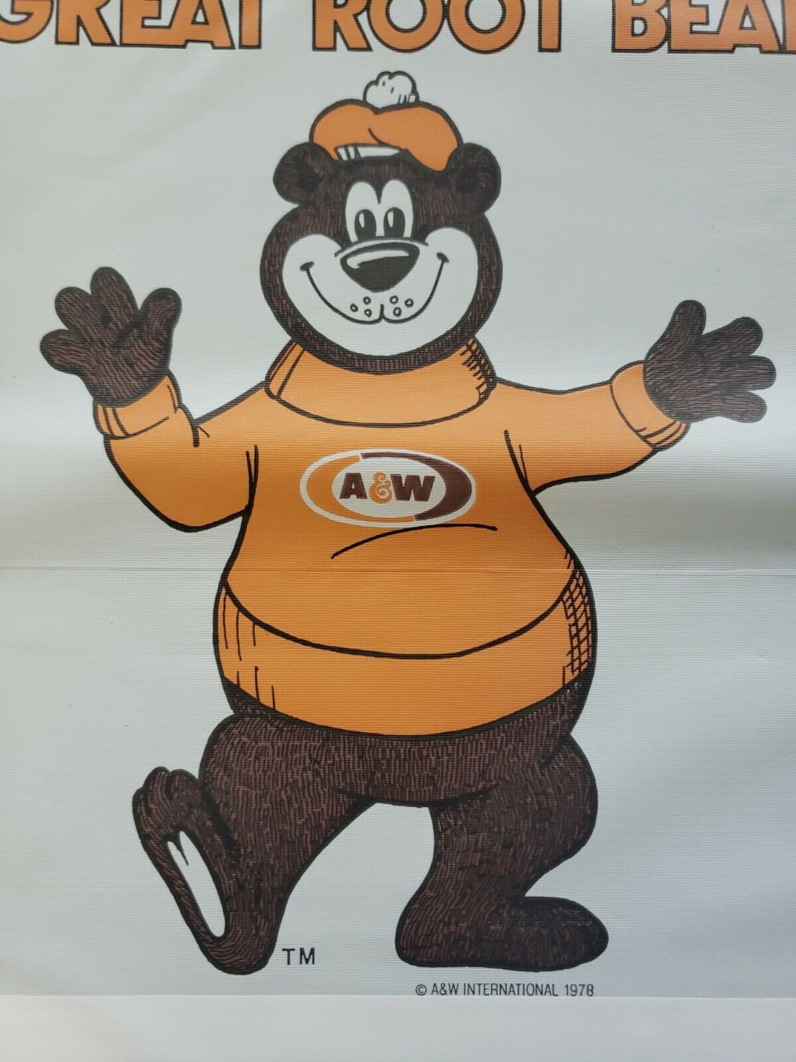 Vintage Original A&w Root Beer Soda Mascot Bear Child's - Etsy