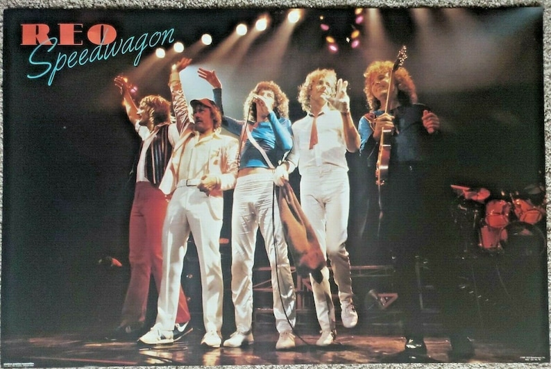 Vintage 1981 REO Speedwagon Concert Poster Cat. No. 43 32" X 21" NOS - Etsy