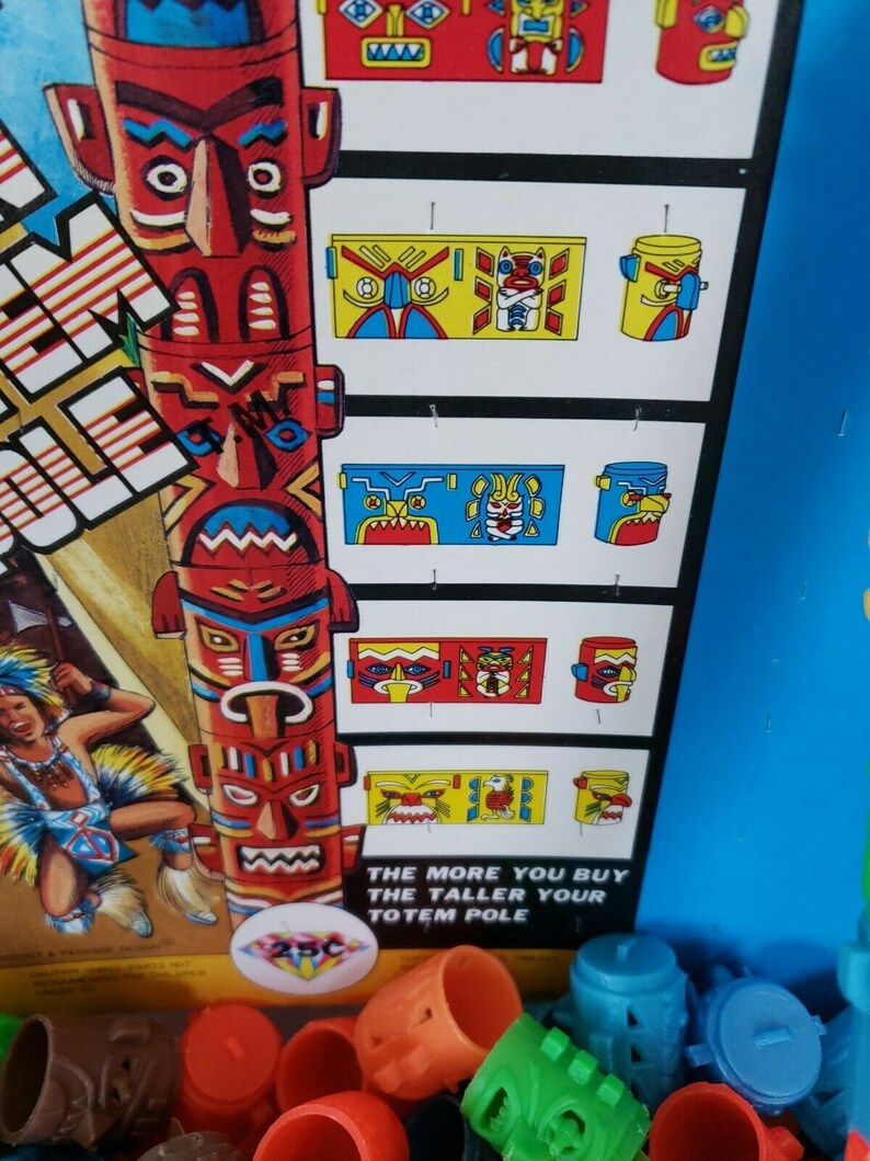 Vintage 16 Totem Pole Gumball Vending Machine Toys New Old - Etsy