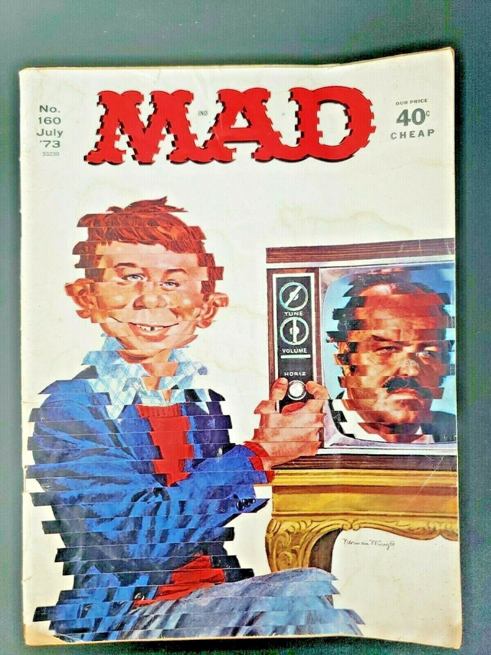 1970 Rare Mad Magazine July No.160 static Tv M304 - Etsy