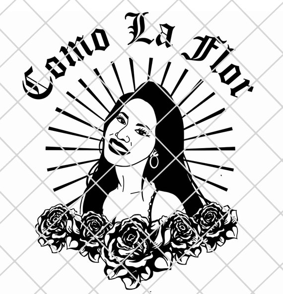 Selena Como La Flor SVG With Roses and Sun Rays / Selena - Etsy