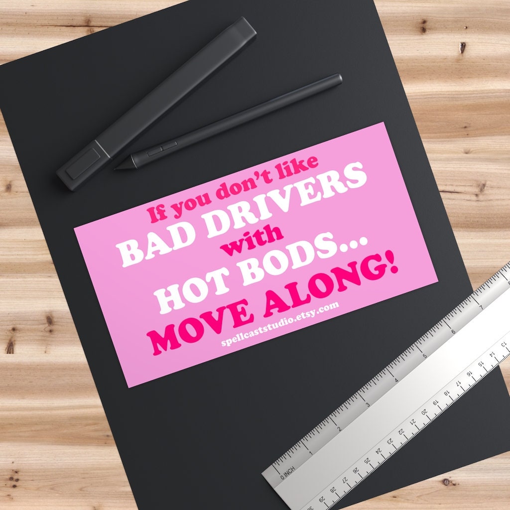 Funny Gen Z Bumper Sticker Bad Driver Vinyl Sticker for Cars - Etsy UK