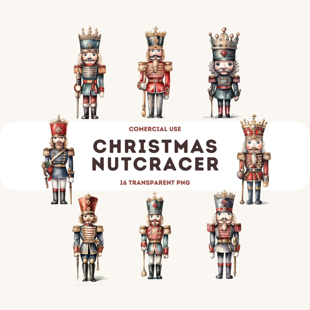Watercolor Christmas Nutcracker Clipart 16 Watercolor High Quality ...