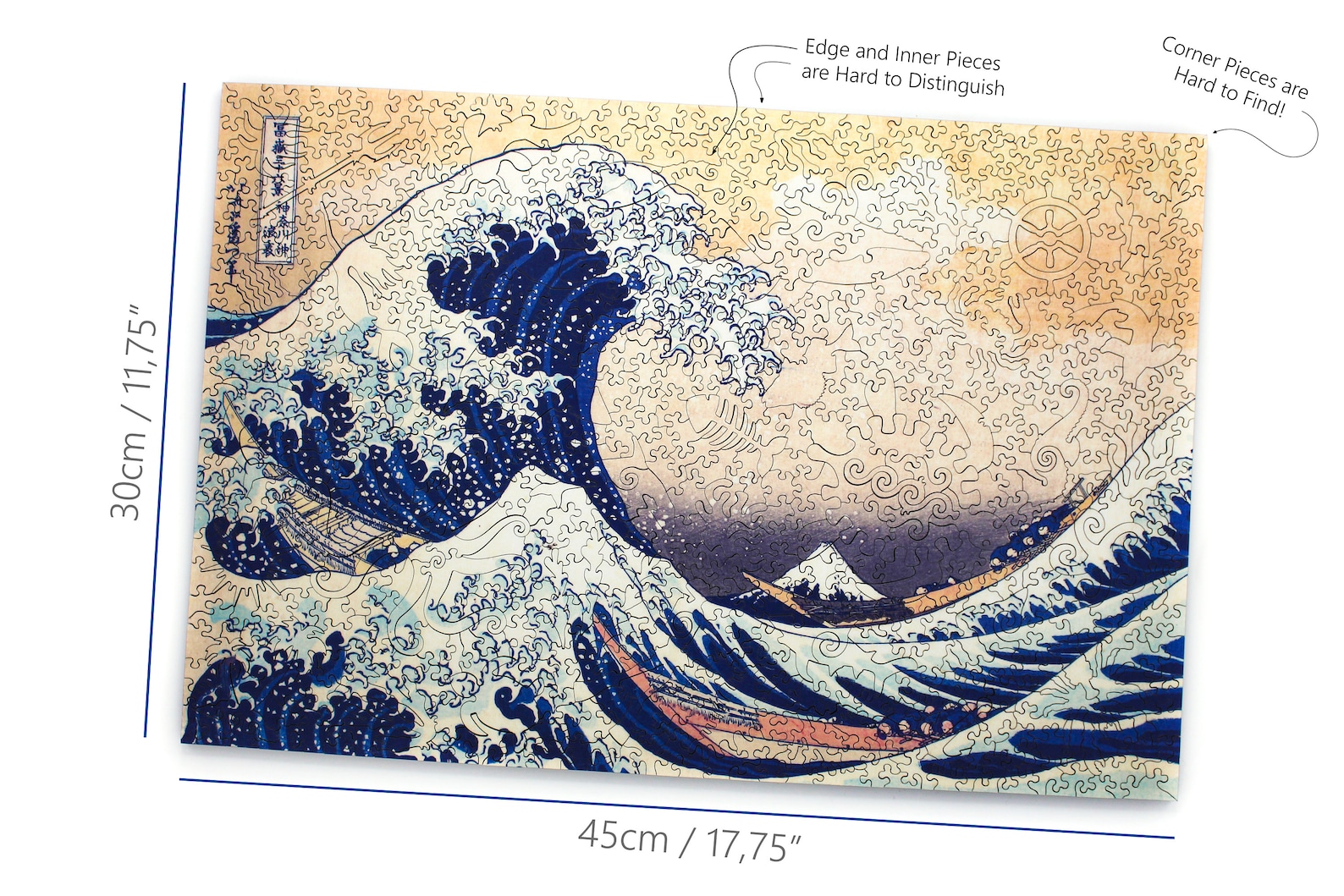 The Great Wave off Kanagawa Jigsaw Puzzle for Adults Hokusai - Etsy