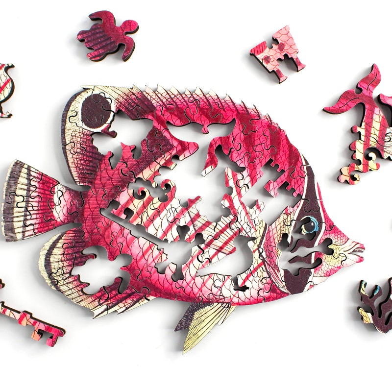 Wood Fish Puzzle - Etsy