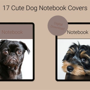 17 Cute Dog Notebook Covers | Bujo, Planner, Goodnotes, Notability, PDF ...