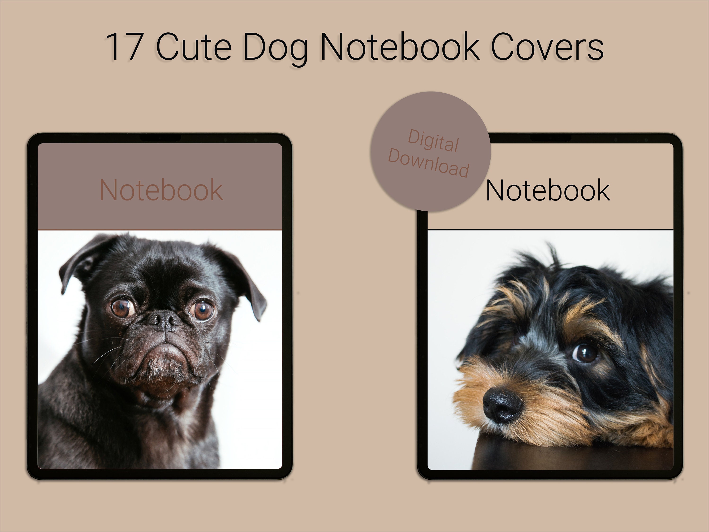 17 Cute Dog Notebook Covers | Bujo, Planner, Goodnotes, Notability, PDF ...