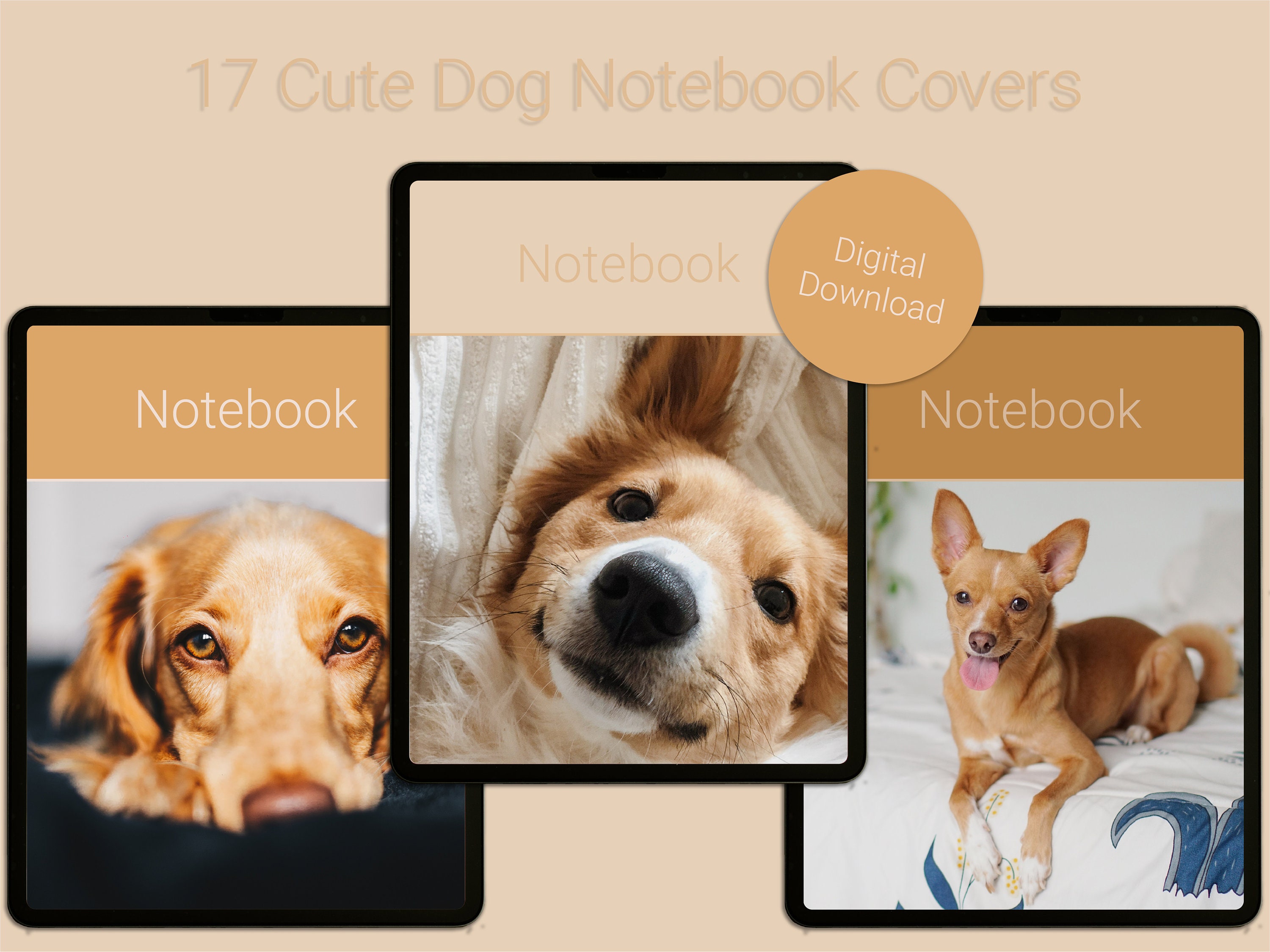 17 Cute Dog Notebook Covers | Bujo, Planner, Goodnotes, Notability, PDF ...