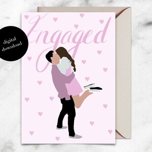 Downloadable Personalized Customizable Digital Engagement Card Couple ...