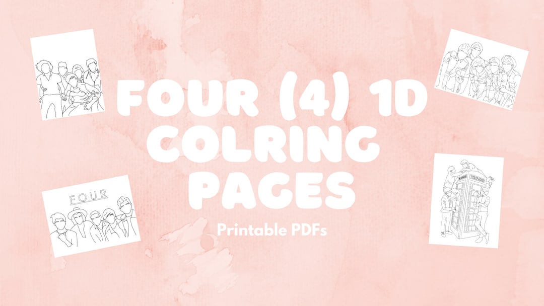 Printable 1D Coloring Pages - Etsy