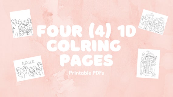 Printable 1D Coloring Pages - Etsy