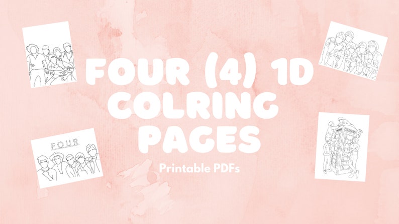 Printable 1D Coloring Pages - Etsy